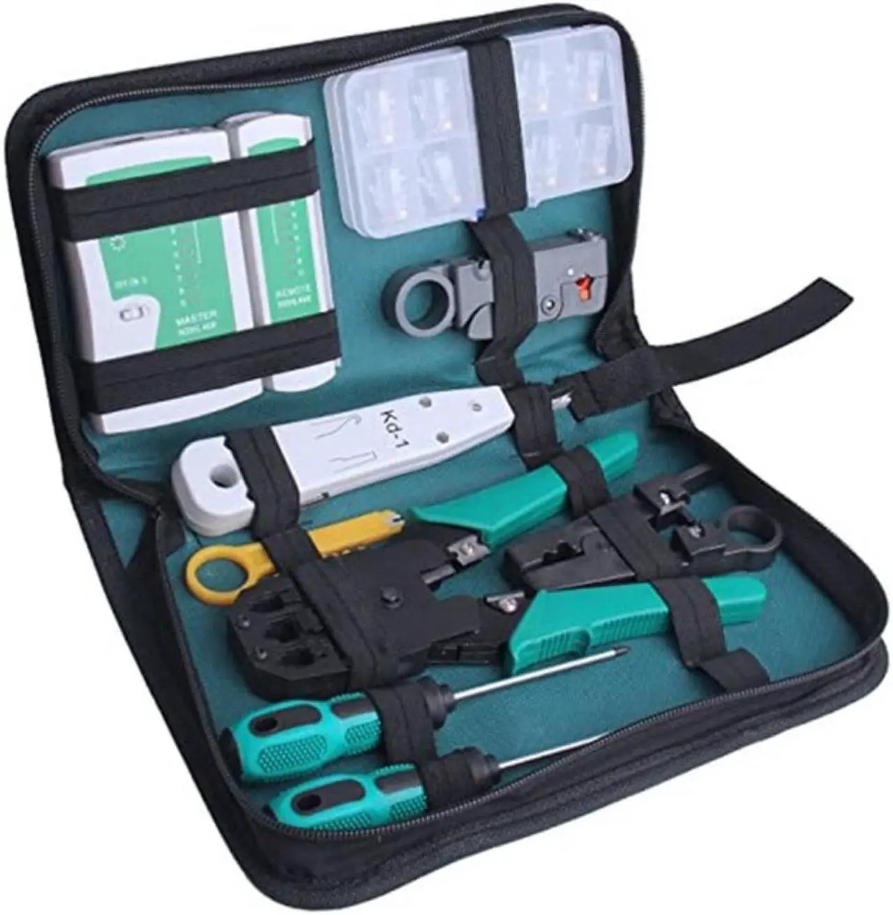 11 Piece Network Tester Network Cable Clamp Combination Kit Network ...