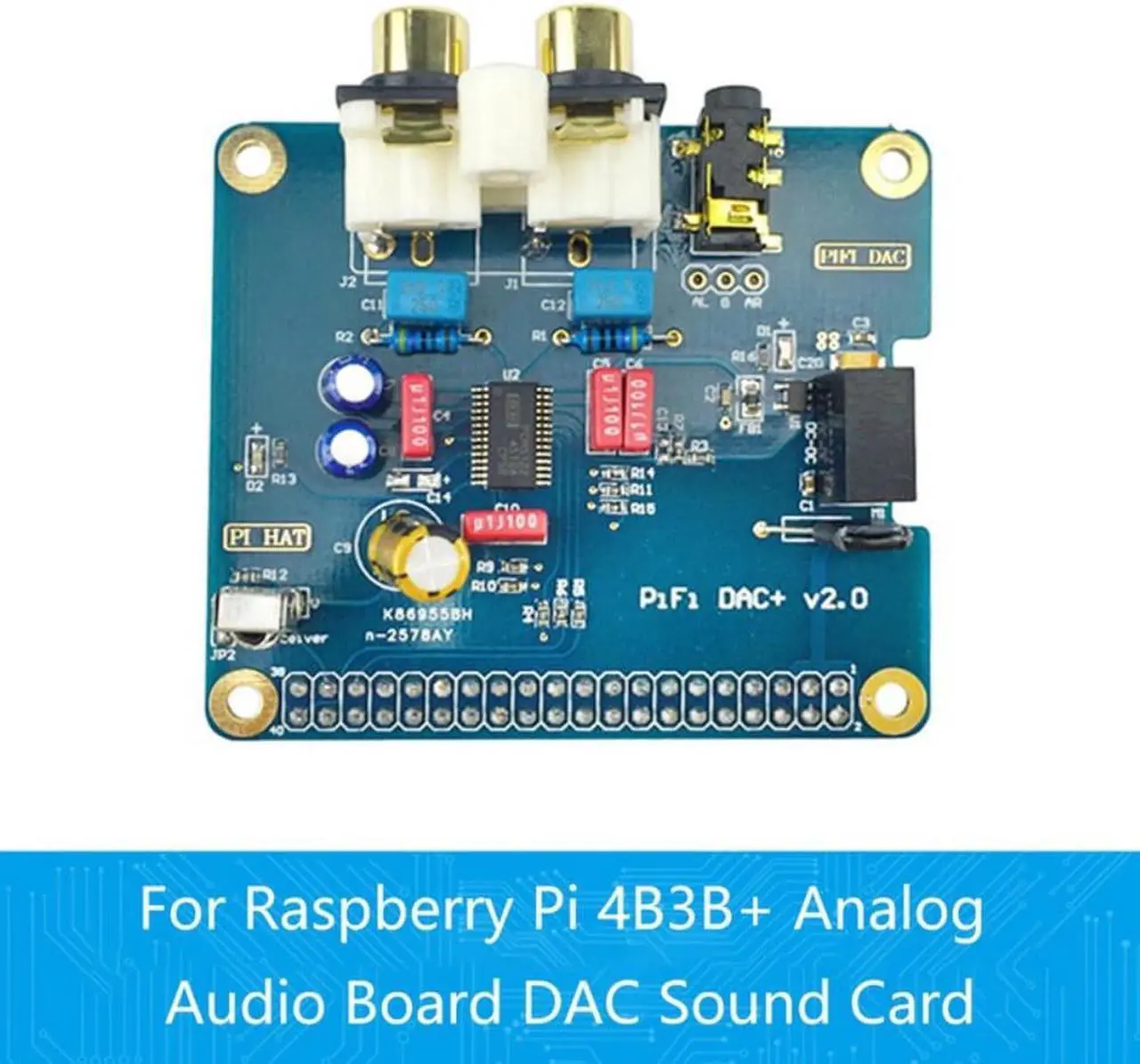 Digital Sound Card I2S Analog Lossless Audio Board HIFI DAC Audio Card ...