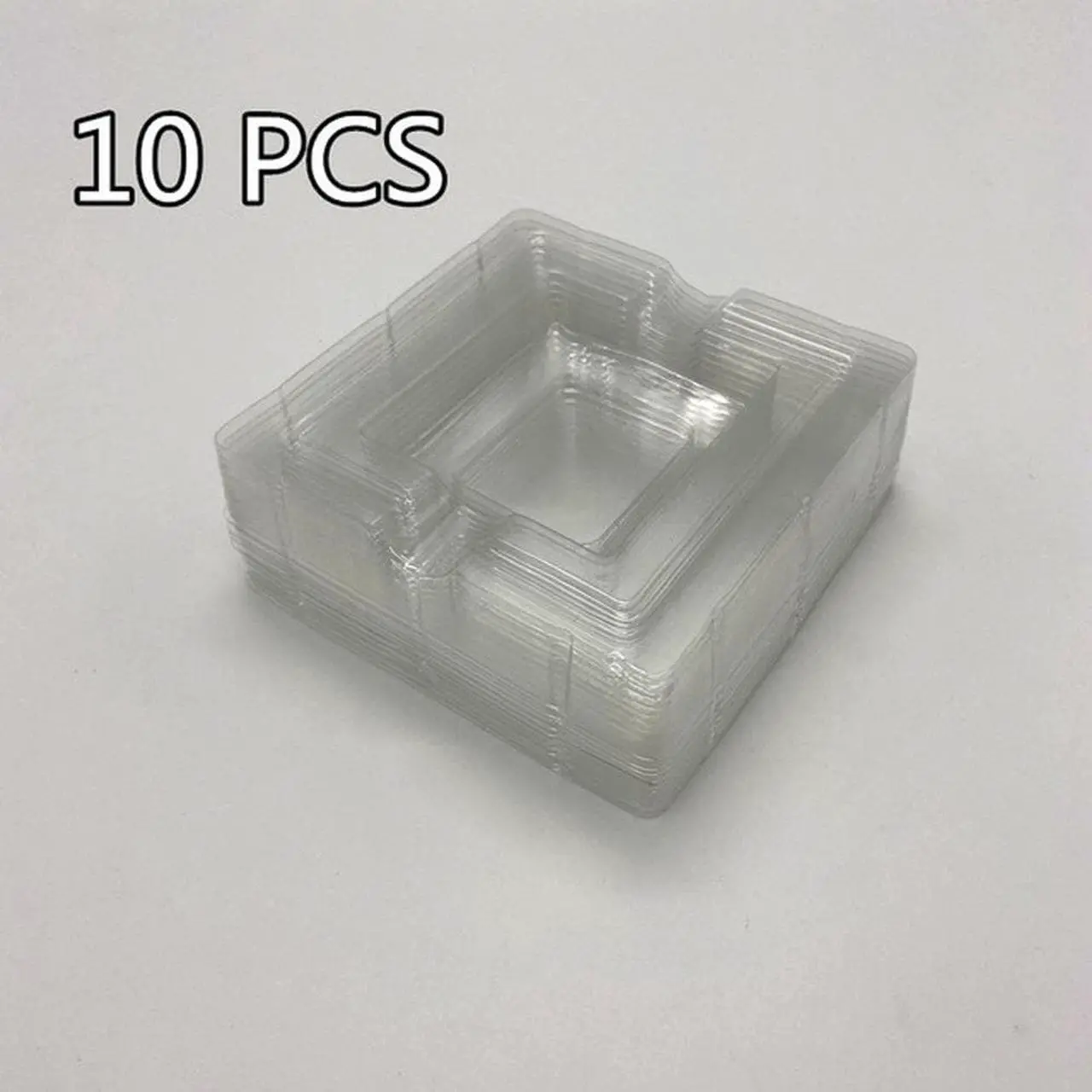 100PCS Clear Plastic Game Card Cartridge Cases Boxes Insert Inner Tray ...