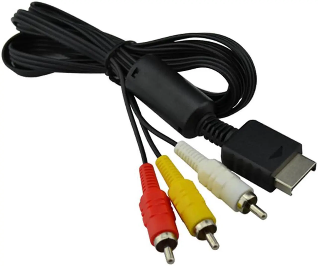 100pcs a lot Audio Video AV Cable to RCA For PlayStation for PS2 for ...