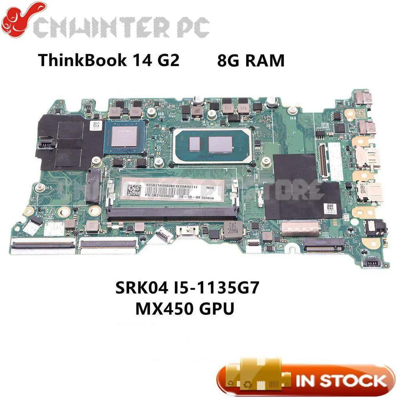 5B21A99026 5B21B84290 FLV34 LA-K051P For Lenovo ThinkBook 14 G2 ITL ...