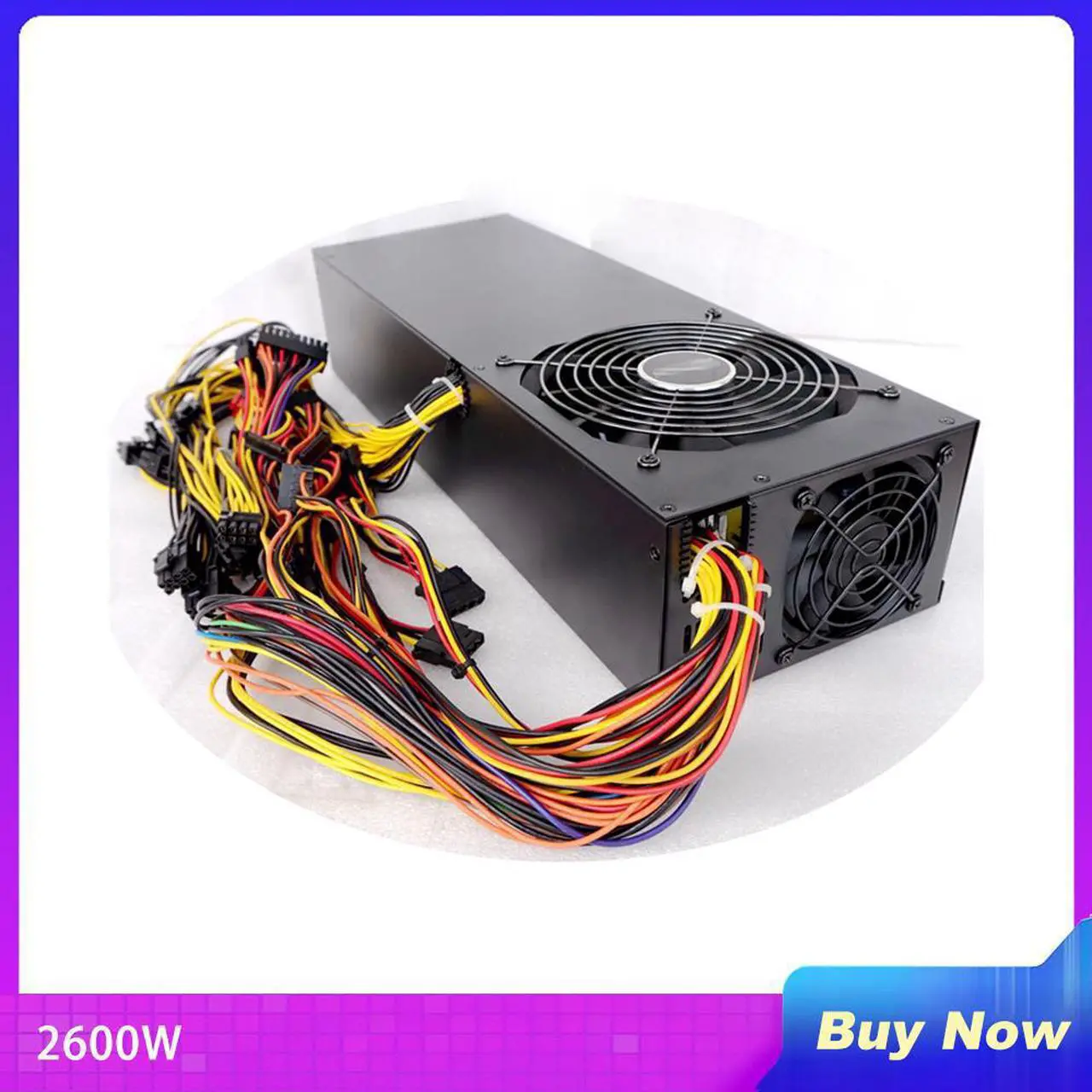 2600W For Mining Power Supply,Support All 6-8-12 Cards Rendering 390 6 ...