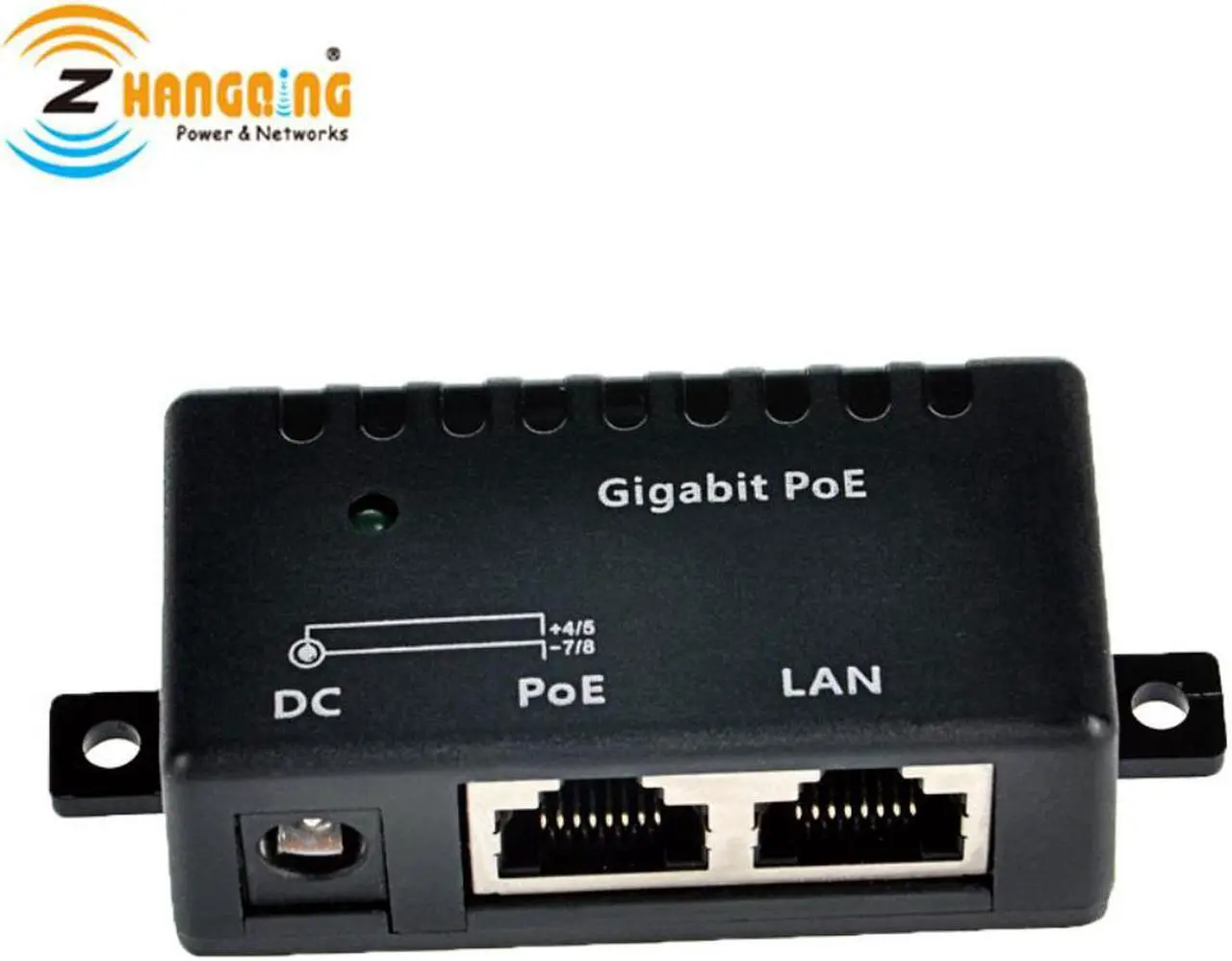 Surge Protection Single Port Gigabit PoE Injector with Lightning ...