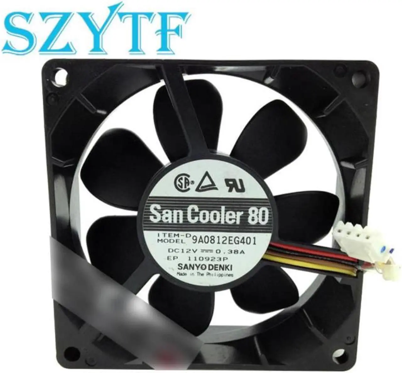 8025 80mm chassis cooling fan 12V 0.38A 9A0812EG401 double ball 80*80 ...