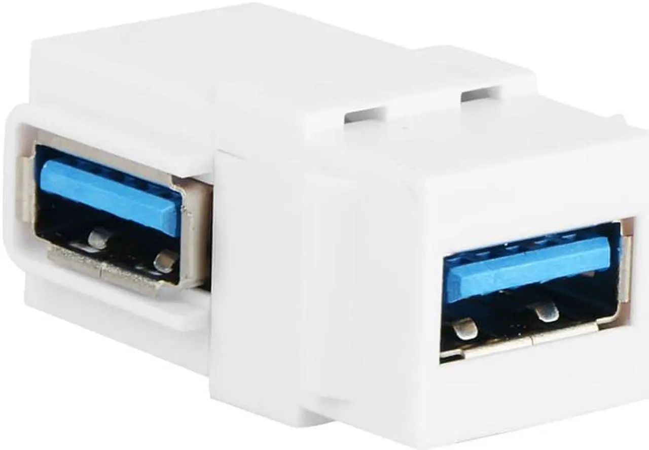 90 Degree USB 3.0 Keystone Jack Inserts Right Angle USB Cable Interface ...