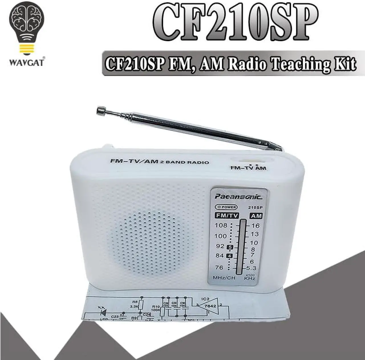 CF210SP AM/FM Stereo Radio Kit DIY Electronic Assemble Set Kit For ...