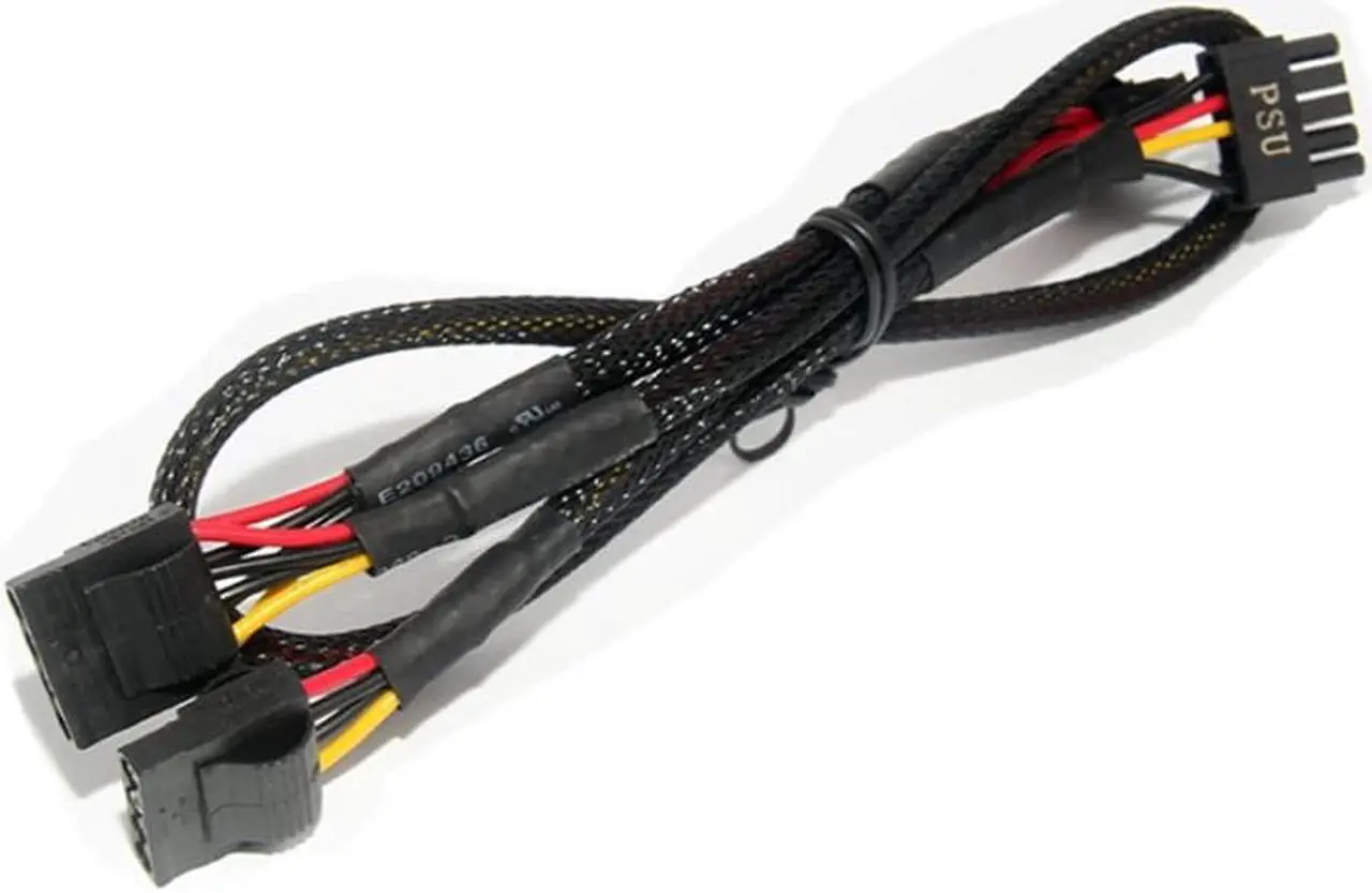 2 IDE Hard Drive Optical Drive Interface Cable Big 4 Pin to MOLEX Cable ...