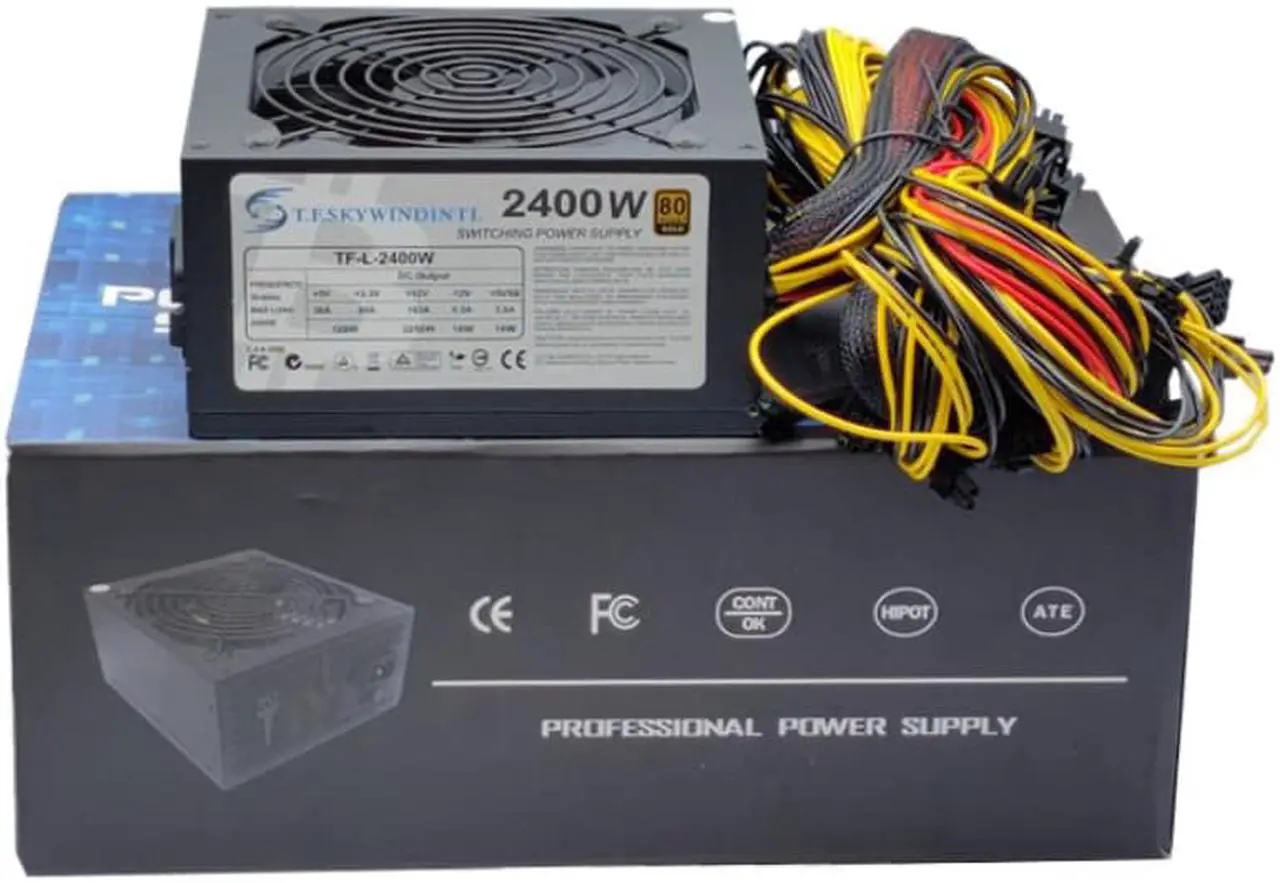 Server PSU 1800W 2000W 2400W 90V-260V ATX ETH Bitcoin Mining Power ...