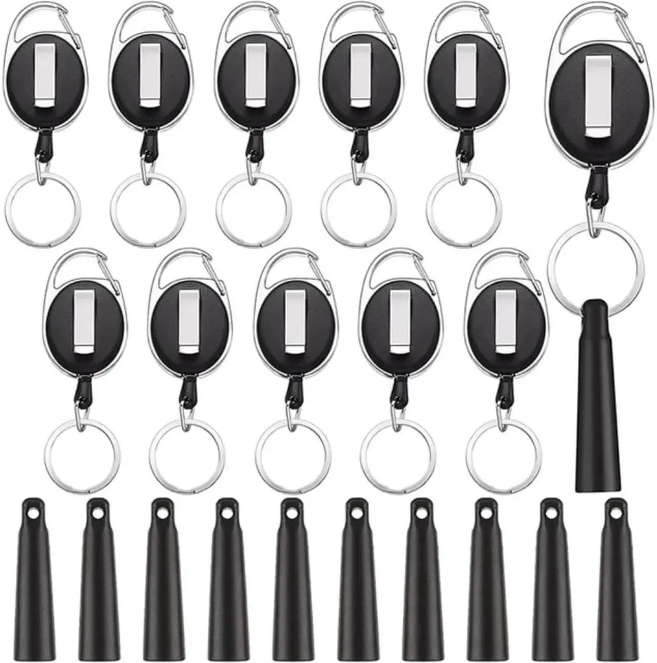 10 Sets Retractable Pen Reel Markers Pen Carpenter Pencils Reel with ...