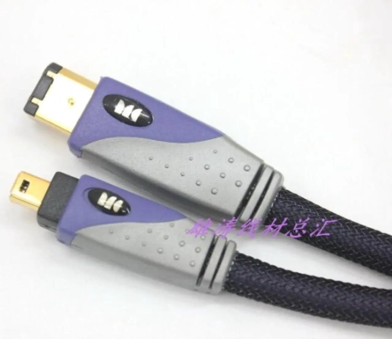 Braid Digital Firelink Cable 4 pin to 6 pin FireWire Audio Cable 7 ft ...