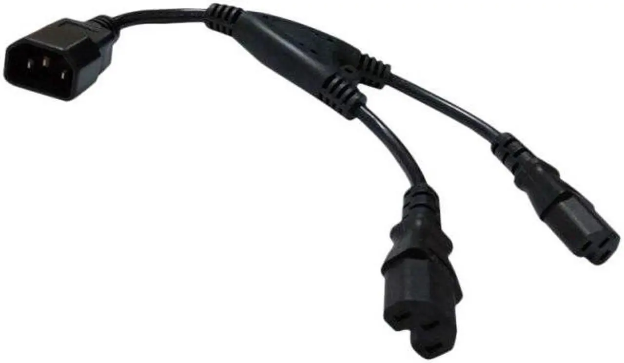 Cabo de extensão de alimentação, cabo de extensão c14 a 2xc15 1 em 2 ...