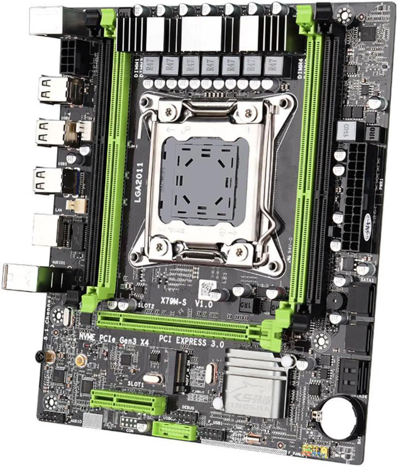 X79 motherboard LGA2011 E5 2620 CPU 2pcs x 8GB = 16GB DDR3 1600Mhz ...