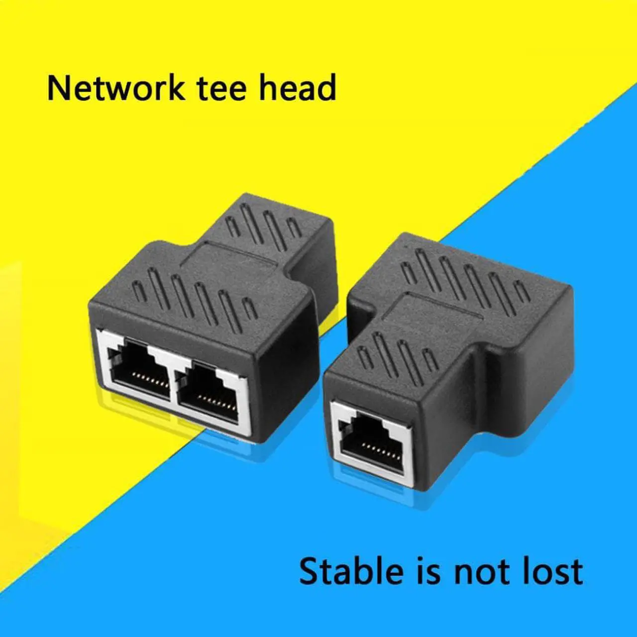 2pcs Internet Cable Splitter Ethernet RJ45 Cable Dual Port Connector ...