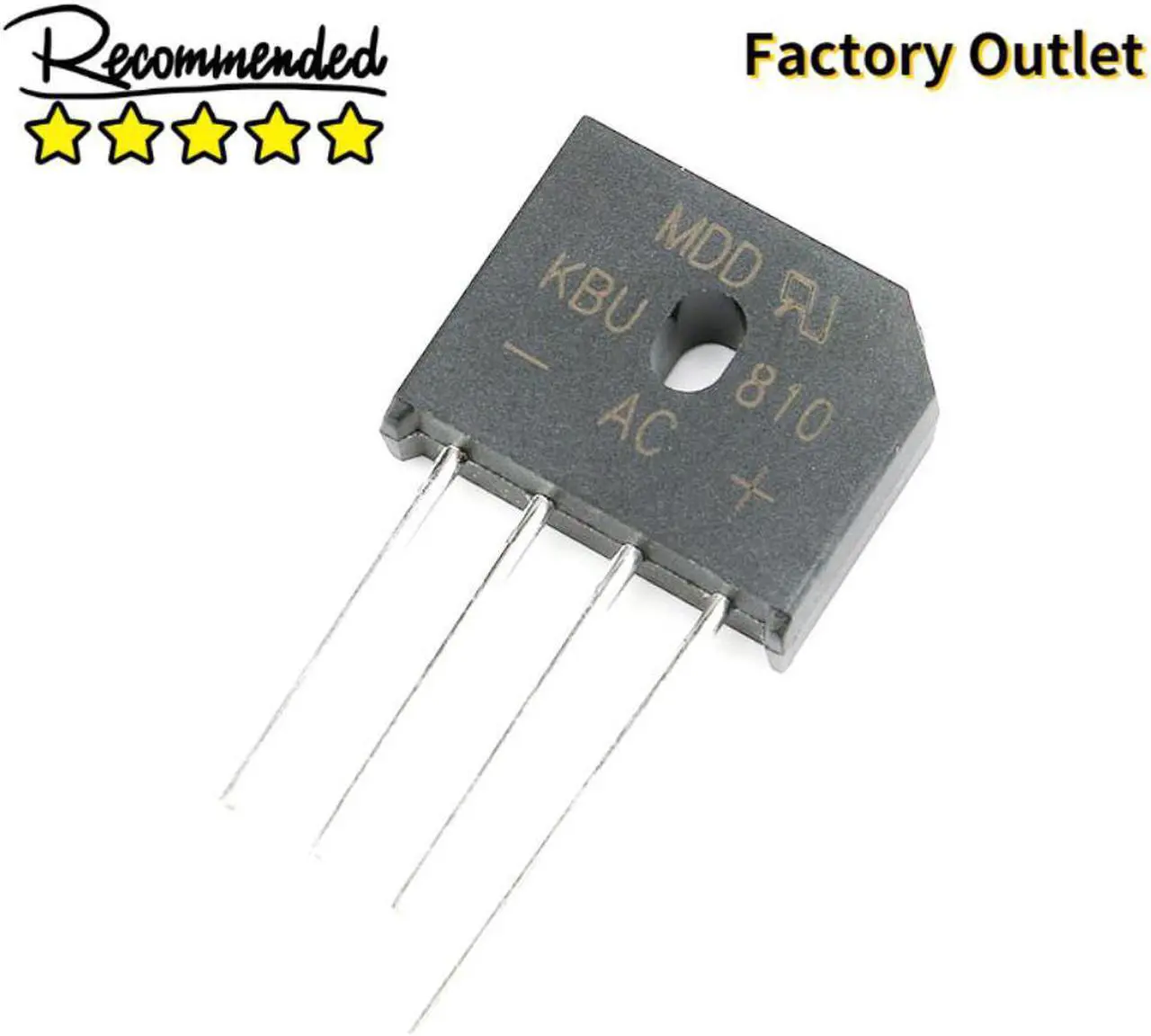 6 pcs Diode Bridge Rectifier KBU810 8A 1000V - Newegg.com