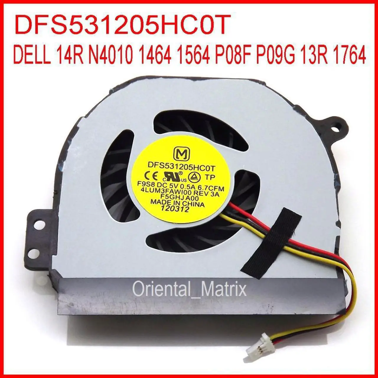 DFS531205HC0T DC5V 0.5A For DELL 14R P08F P09G 13R 1764 N4010 1464 1564 ...