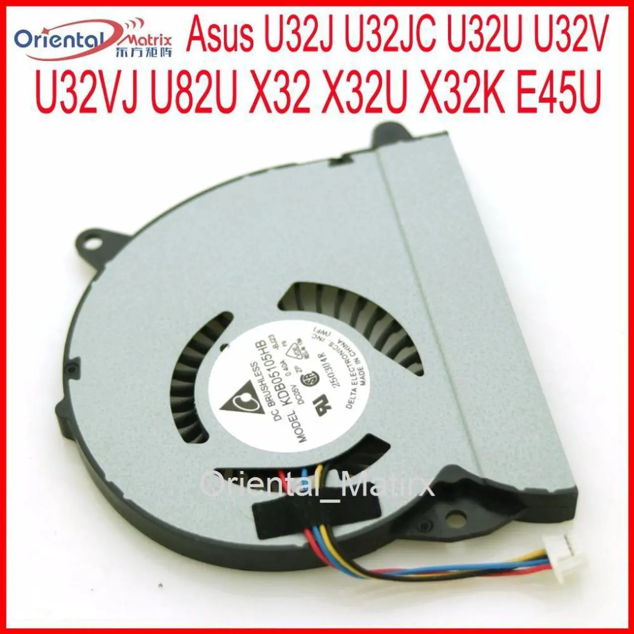KDB05105HB Fan For Asus U32J U32JC U32U U32V U32VJ U82U X32 X32U X32K ...