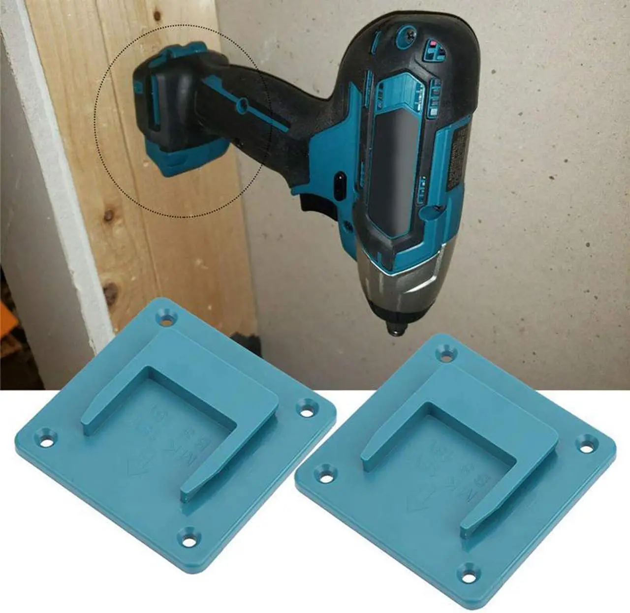 2Pcs Electric Tool Holder Power Machine Storage Rack for Makita 18V ...