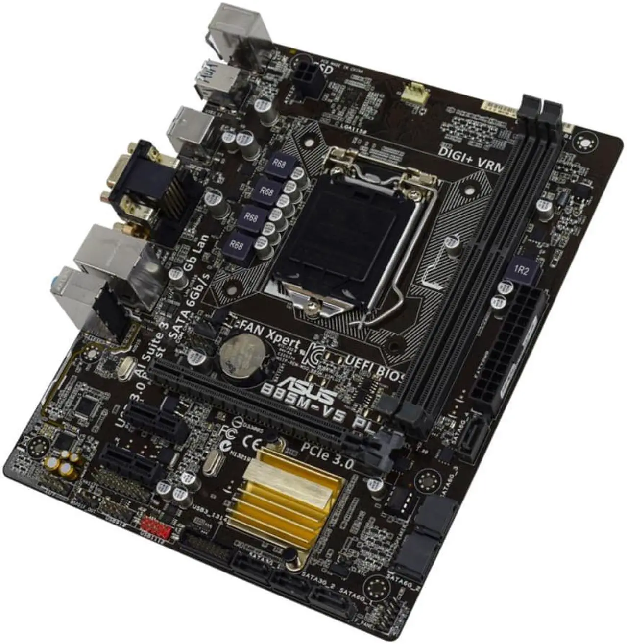 ASUS B85M-V5 PLUS LGA 1150 Motherboard DDR3 16GB PCI-E 3.0 SATA III USB3.0 Micro ATX Intel B85 ...