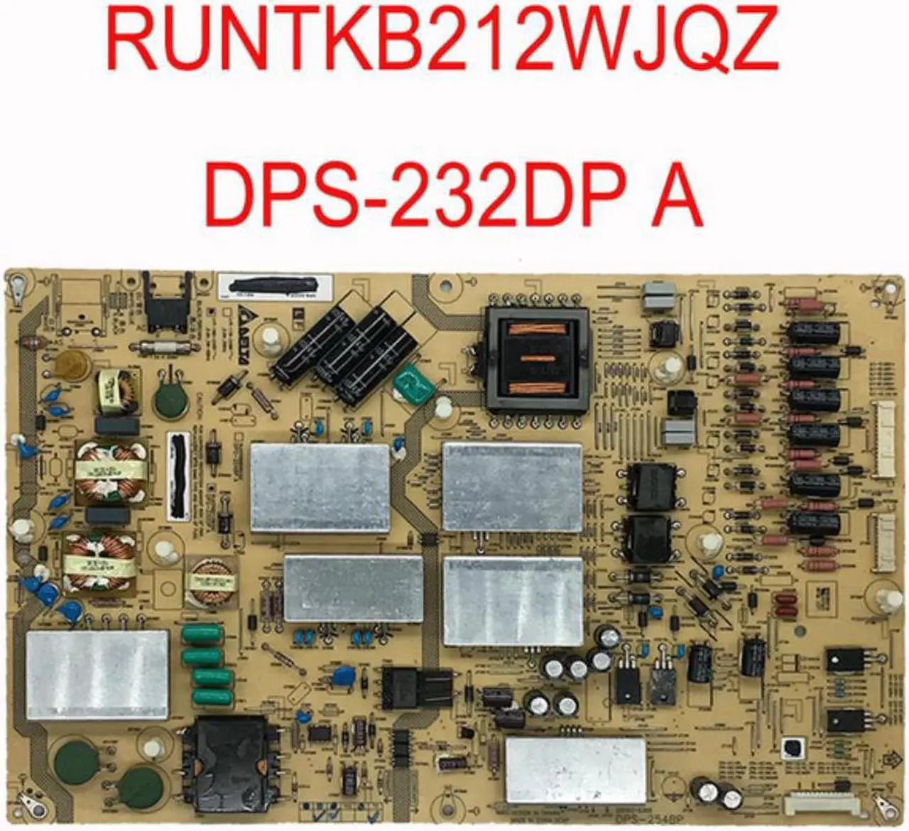 RUNTKB212WJQZ DPS-232DP A Power Supply For Sharp TV Plate Power Card ...