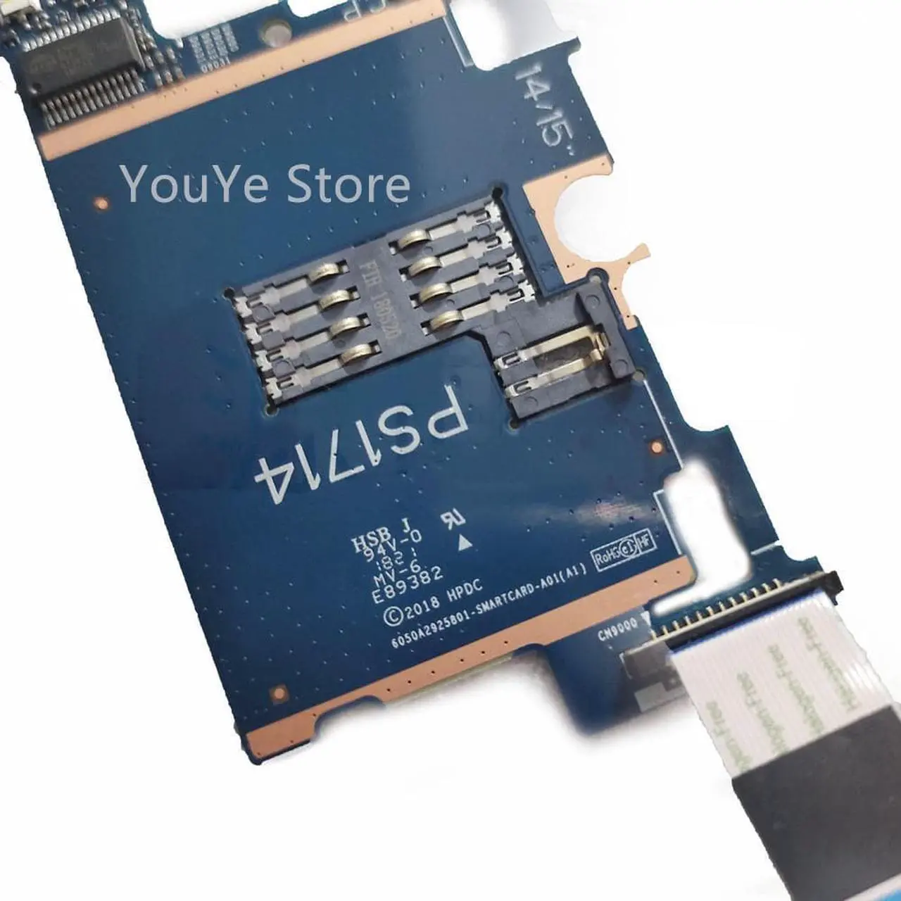 For HP EliteBook 840 850 G5 G6 Smart Card Reader PC Card Slot ...