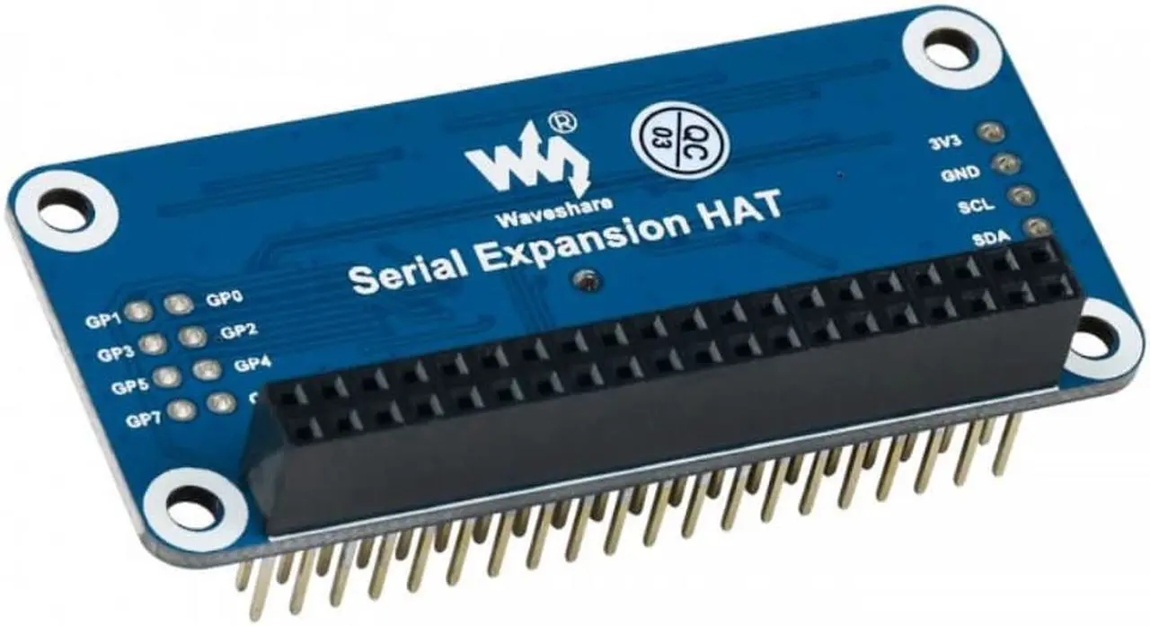 Serial Expansion HAT For Raspberry Pi,I2C,Provides 2-Ch UART And 8 ...