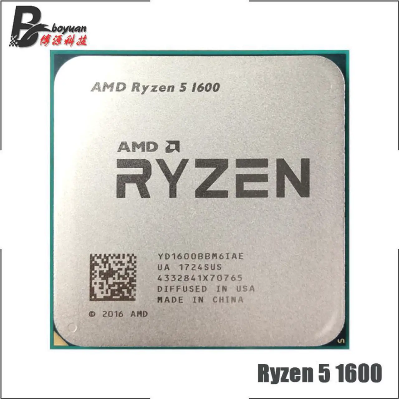 AMD Ryzen 5 1600 R5 1600 3.2 GHz Six-Core Twelve-Thread 65W CPU ...