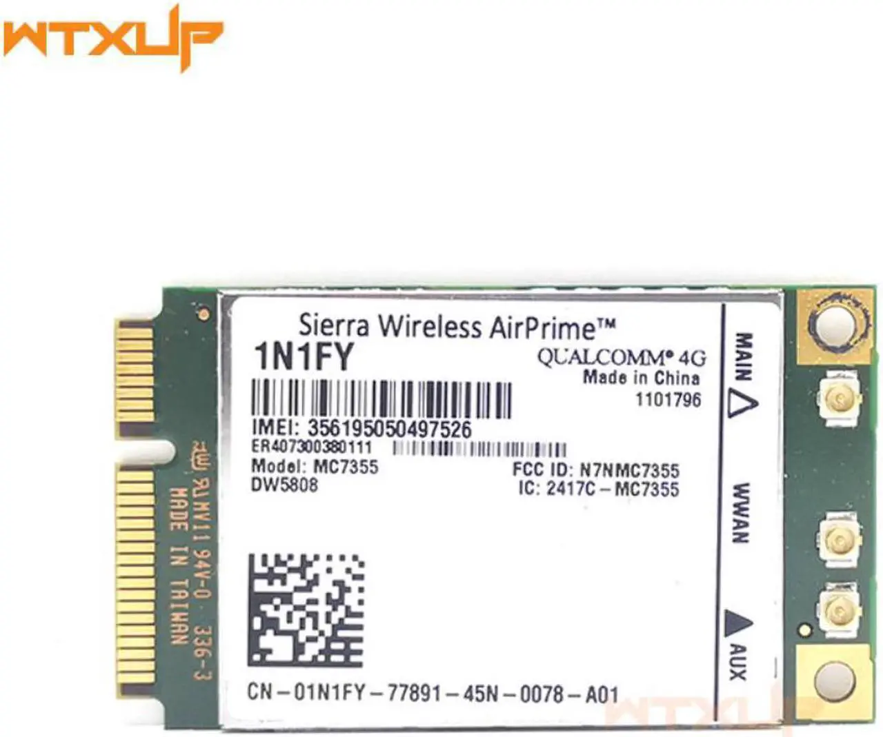 Wireless AirPrime MC7355 mini PCIe LTE HSPA+ GPS 100Mbps Card 4G Module ...