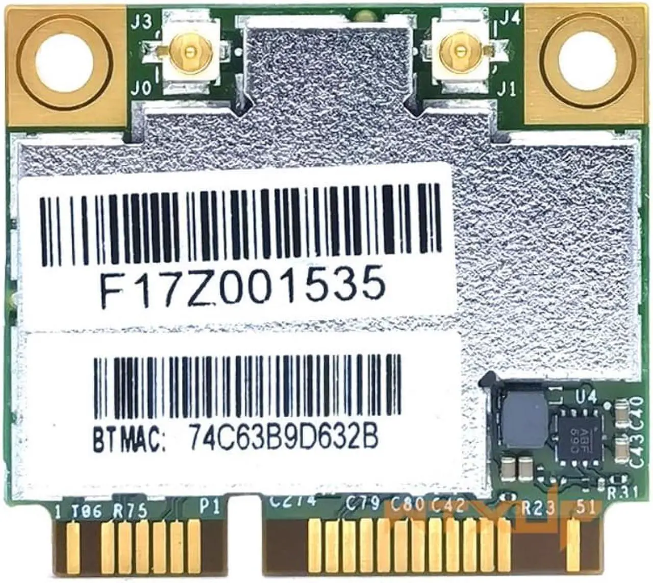Dual band AzureWave AW-CE123H BCM4352 BCM94352HMB Half Mini PCIe 802 ...