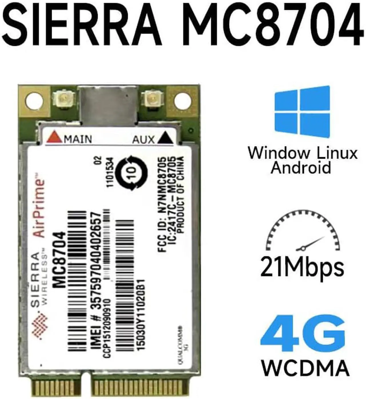 High-speed 3G / 4G Sierra AirPrime MC8704 and MC8705 HSPA + modules ...