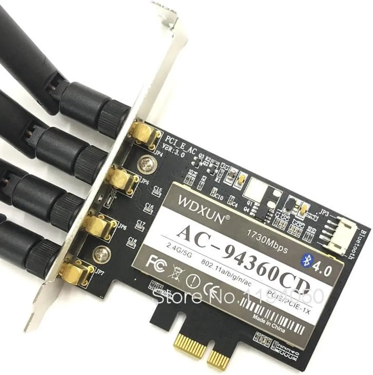 Broadcom BCM94360CD 1300Mbps Dual Band 2.4G/5G 802.11AC Desktop PCI-E ...