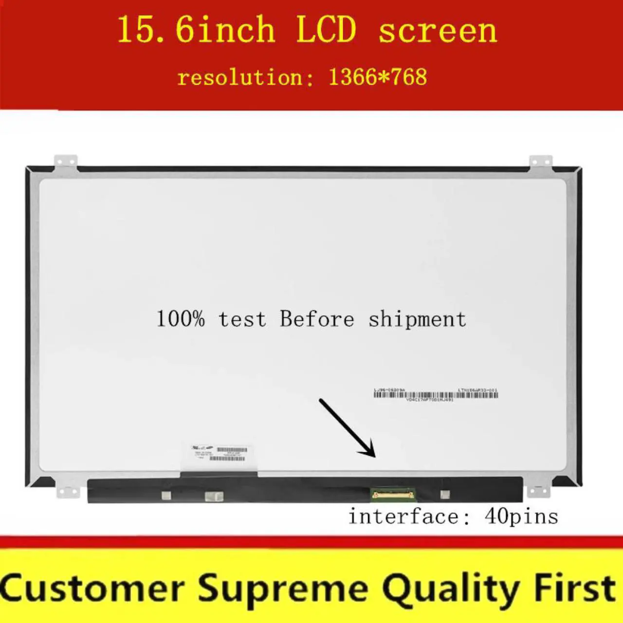 15.6-inch Laptop LCD Screen N156BGE-L41 B156XW04 V.5 LTN156AT20 ...