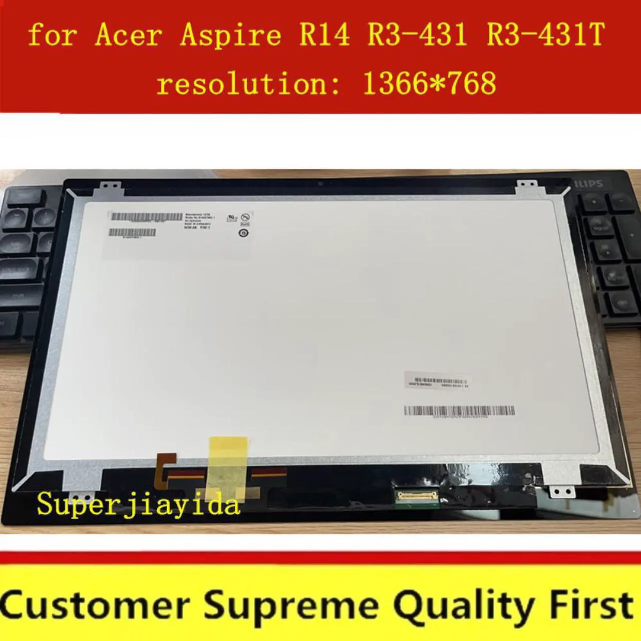 Test well 14" HD 1366*768 Display for Acer Aspire R14 R3-431 R3-431T ...