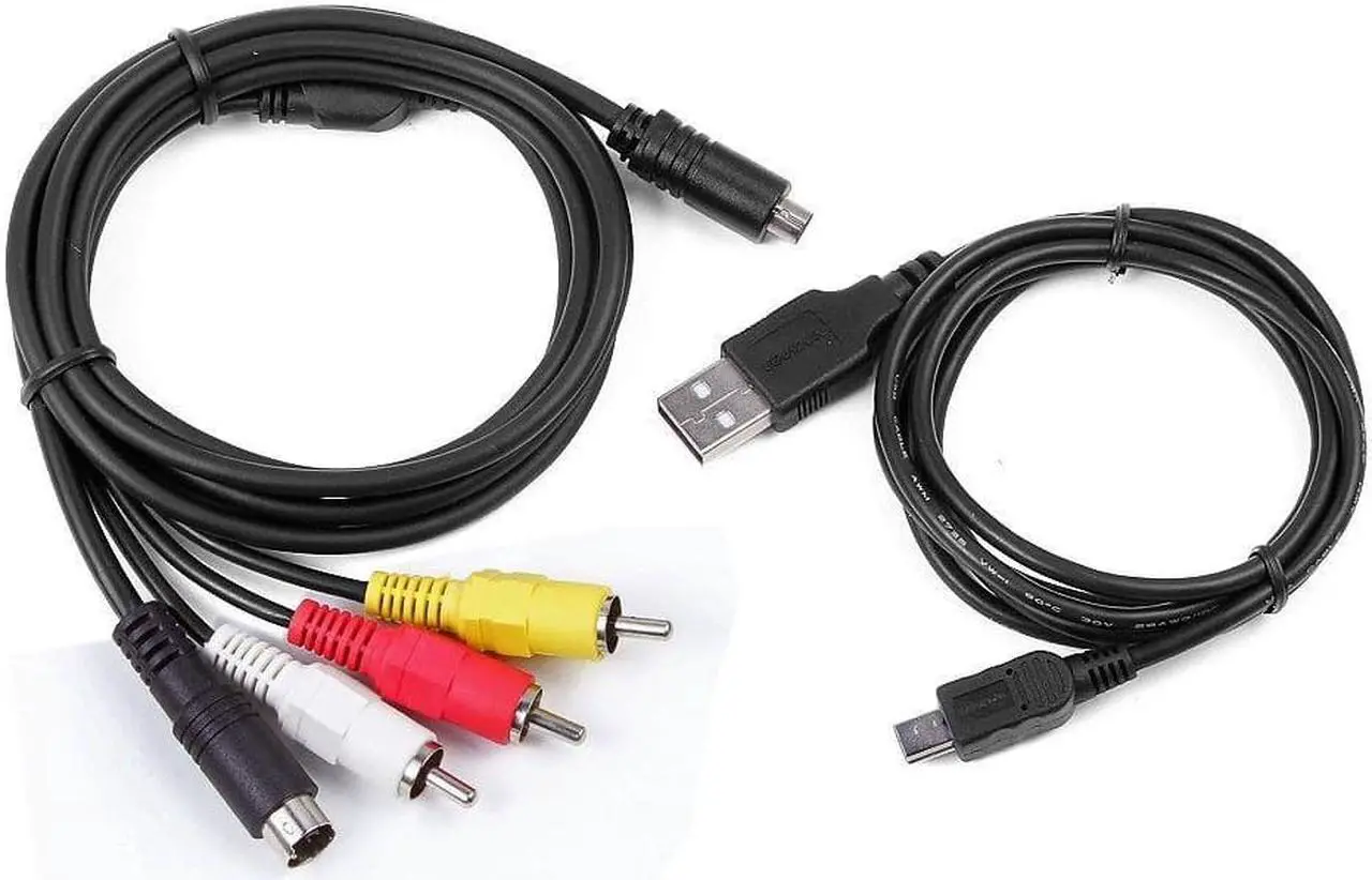 AV A/V TV Video + USB Data SYNC Cable For SONY Camcorder Handycam DCR ...