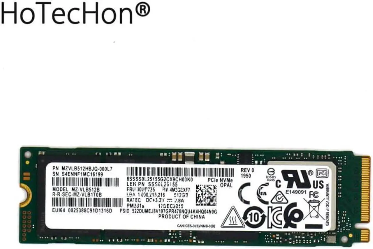 00UP735 - Genuine NVMe 512GB M.2 PCIe 3x4 2280 SSD Solid State Drive MZ ...