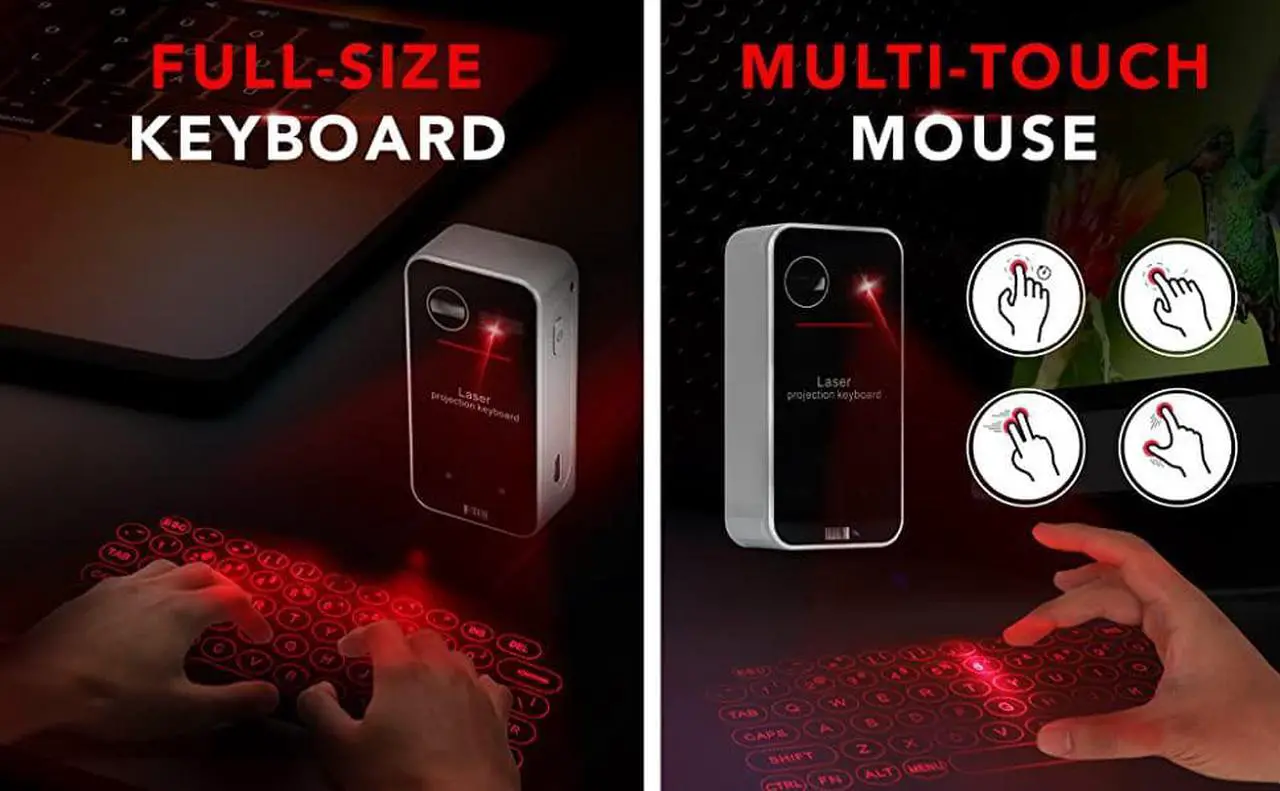 LaserX Projection Bluetooth Virtual Wireless Keyboard,Ultra-Portable ...