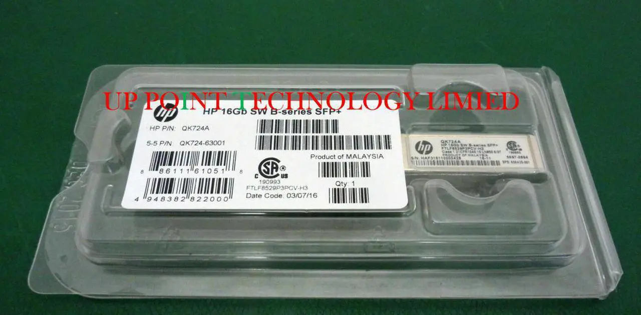 HPE QK724A 14.025Gbps LC SFP+ 16Gb Fibre Channel (SW) Transceiver for ...
