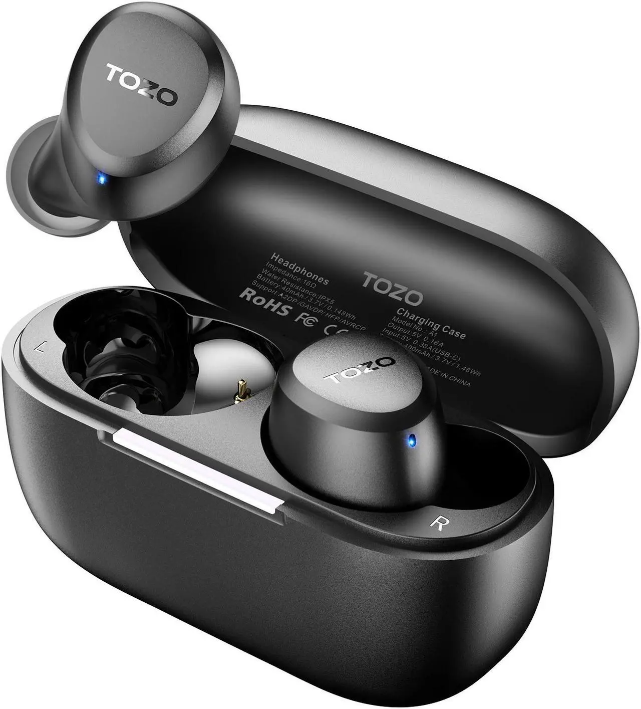 TOZO A1 Wireless Earbuds Bluetooth 5.3 in Ear Headphones Light-Weight ...