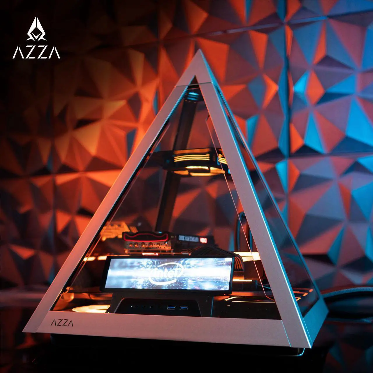AZZA PYRAMID 804L / PCIE 4.0 included / Gaming / CNC ATX Case /Tempered ...
