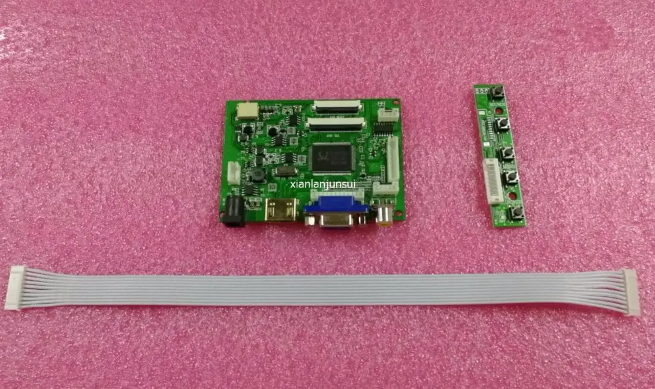 Audio + 2AV +Video reversing HSD070IDW1 60pin 800*480 LCD panel driver board. - Newegg.com