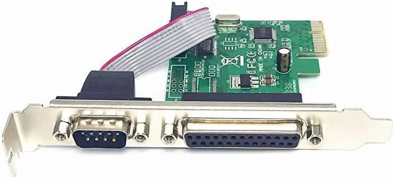 Combo Serial Parallel Expansion Card PCI Express to Printer LPT Port ...