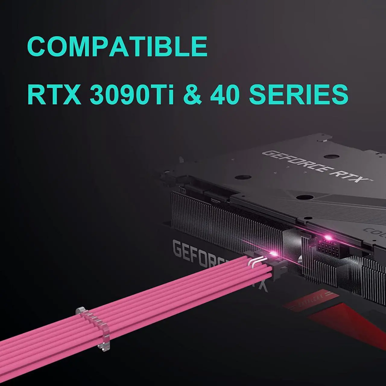 BUCIER 16Pin Cable,PCIE GPU Cables,Sleeved 12vhpwr PSU Extension Cable ...