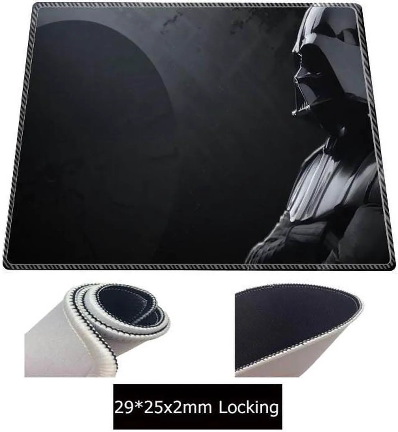 BUCIER Darth Vader Star Wars Large Mouse Pad Locking Edge Mouse Mat ...