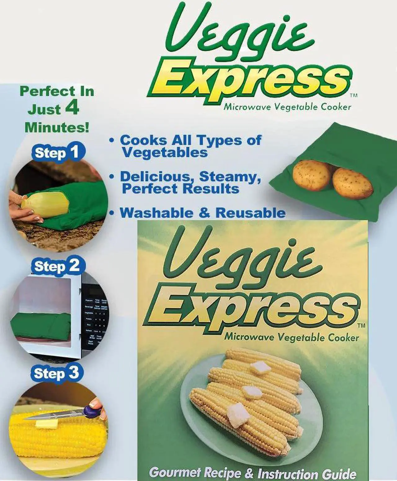 Deluxe Veggie Express Microwave Cooker - Newegg.com