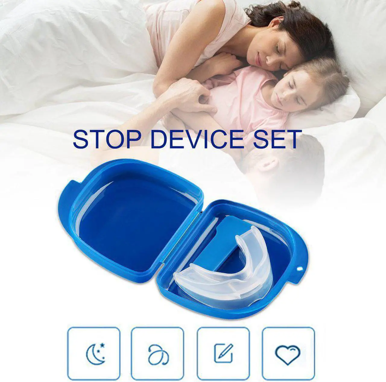 Mouth Guard Stop Teeth Grinding Anti Snoring Bruxism Sleep Aid ...