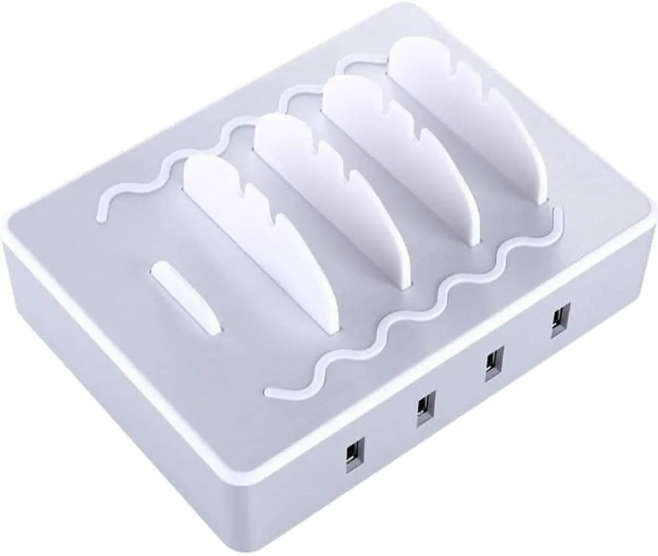Charging Station for Multiple Devices 4USB Port Family Charge Max 2.4A ...