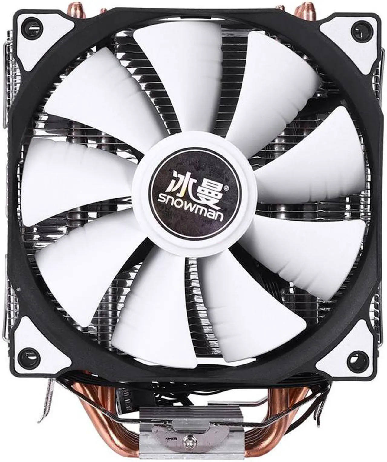 SNOWMAN M-T6 4PIN CPU Cooler Master 6 Heatpipe Double Fans 12cm Cooling ...
