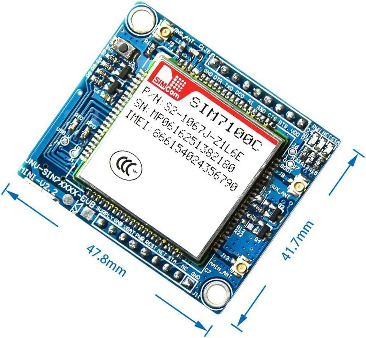 EU Network SIM7100E SIM7100C SIM7100 4G Module Development Board + Antenna for Arduino Raspberry ...