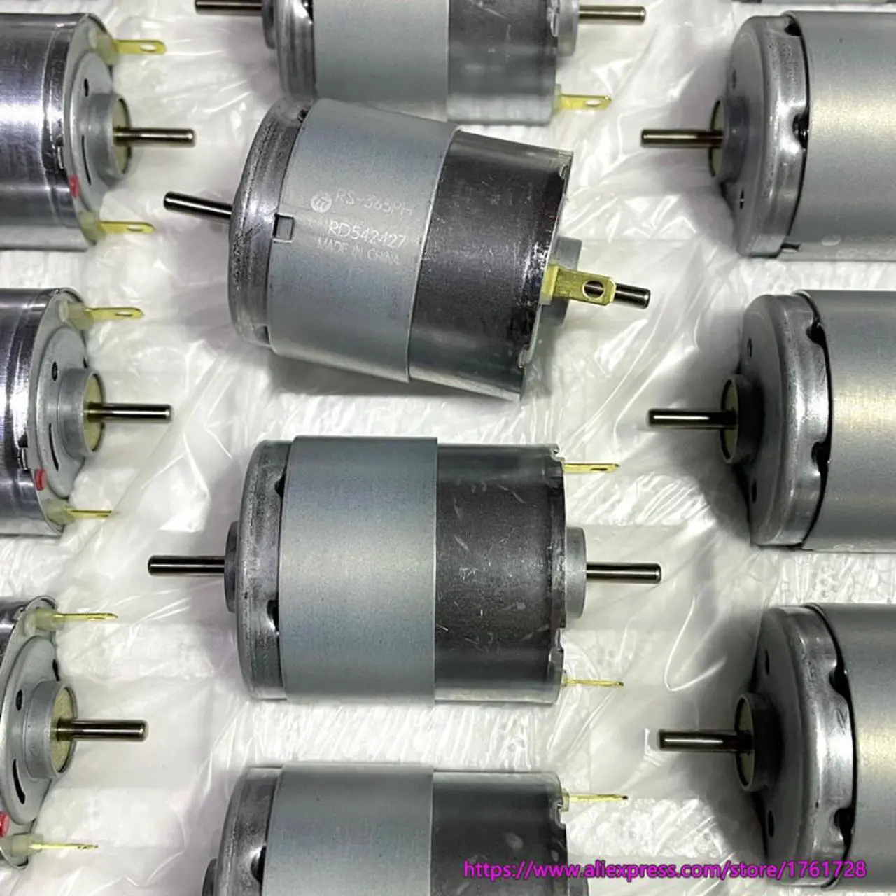 double output shaft 365 DC motor RS-365PH 12~30V 5-pole rotor carbon ...