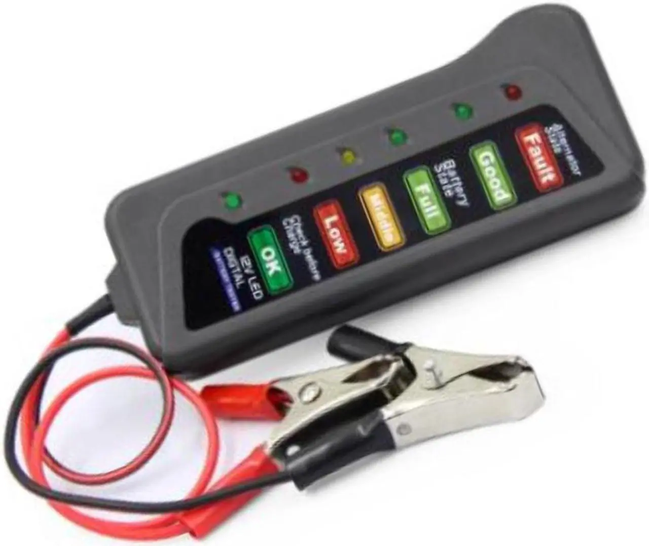 A 12V Car Tester Digital Alternator Tester 6LED Lights Display Car ...