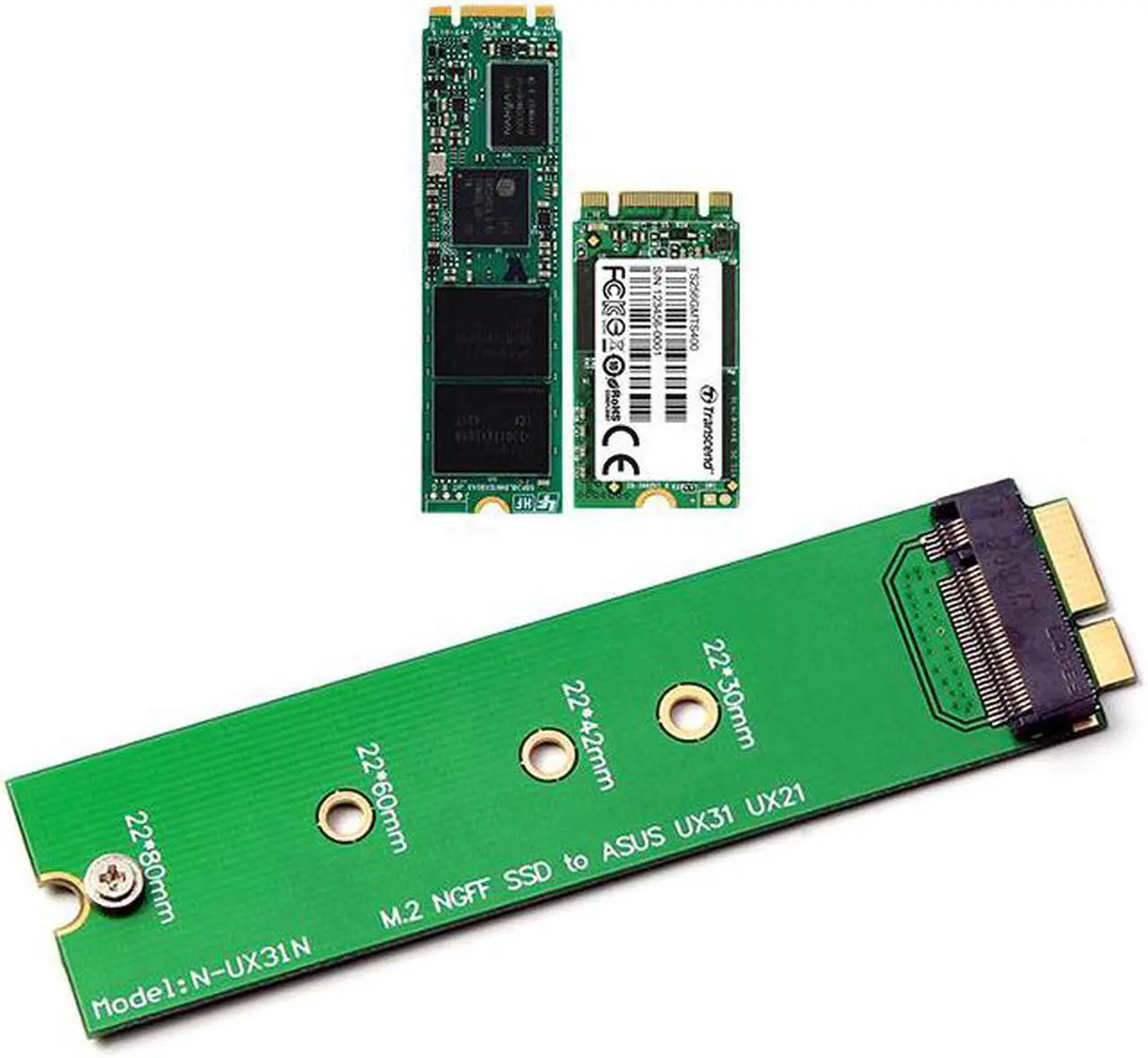 SSD Converter for ZenBook M.2 (NGFF) SSD to 18 Pin SSD Adapter Supports ...